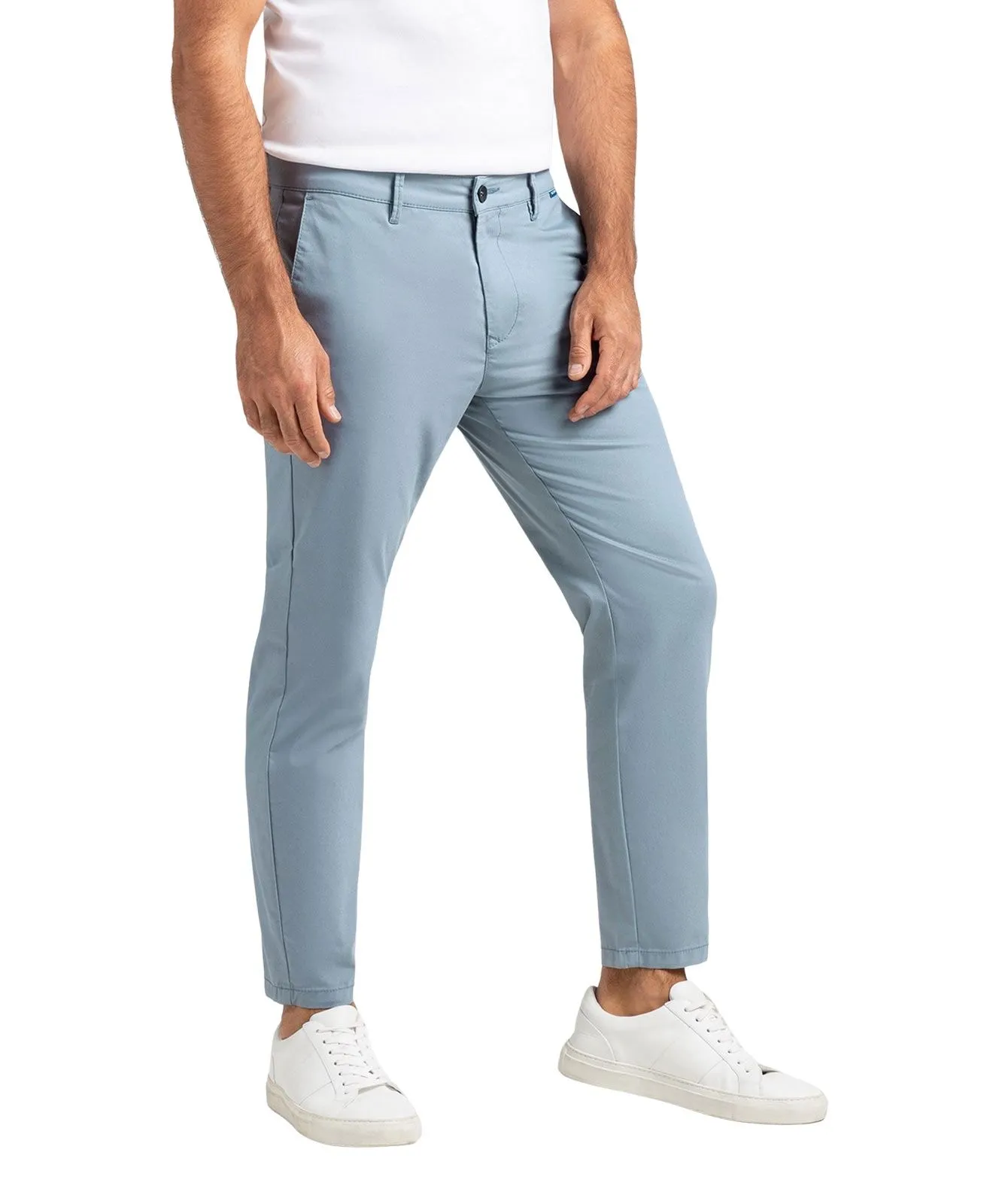 MAC Griffin Chino in Hellblau mit Tapered Fit