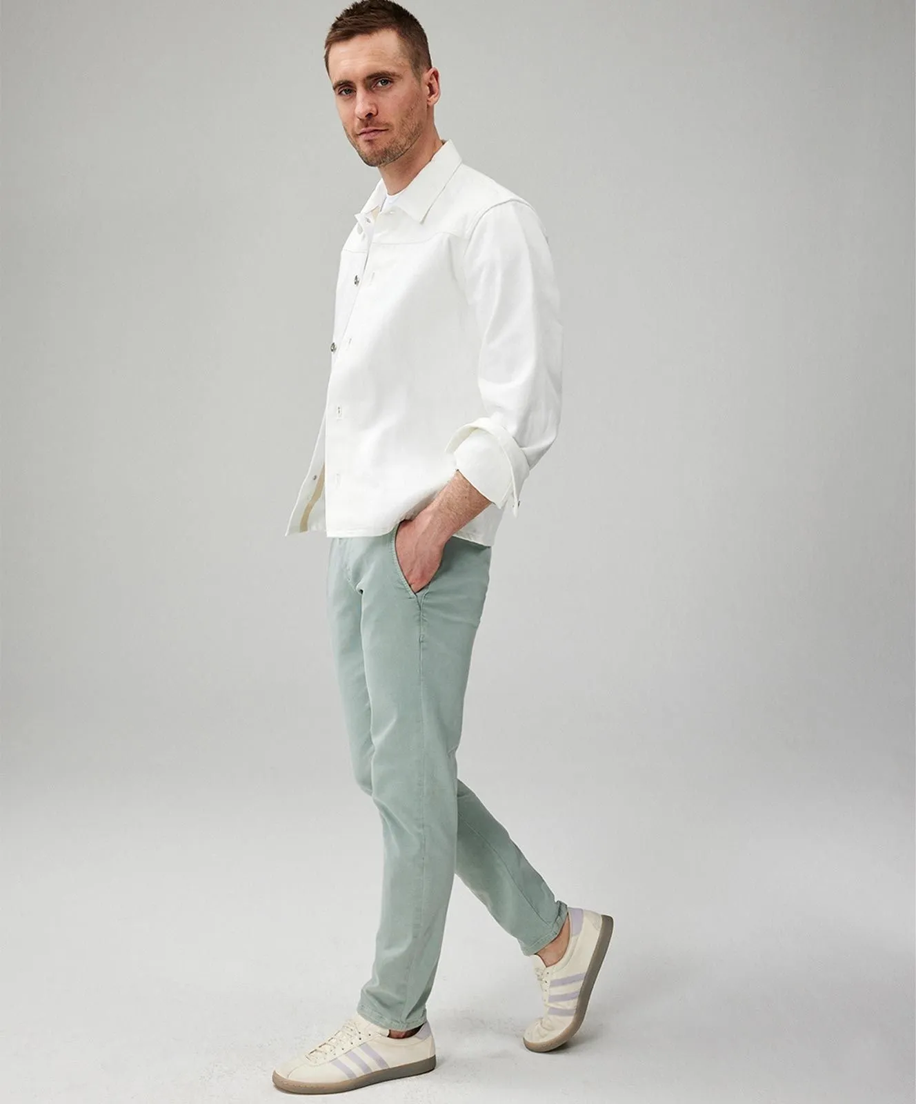 MAC Driver Pants in hellgrün mit Modern Fit