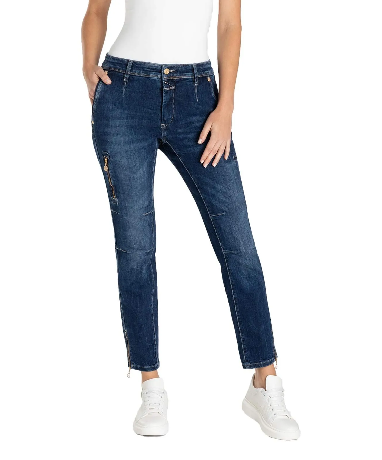 Mac Jeans Slim Fit Rich Cargo Denim in dunkelblauer Optik | JEANS-MEILE.de