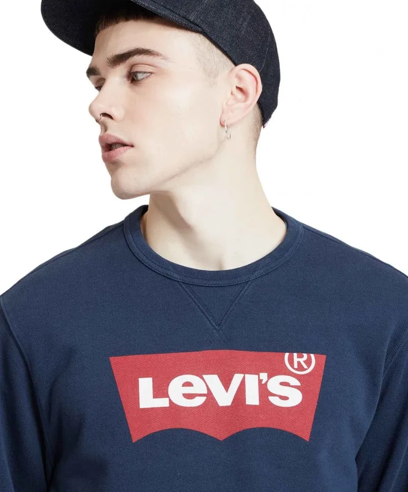 Levis Herren Sweatshirt Graphic Crew mit Logoschriftzug