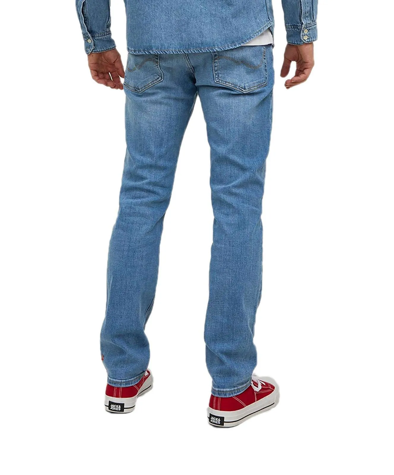Jack & Jones Tim Jeans mit Bio-Baumwolle in Hellblau