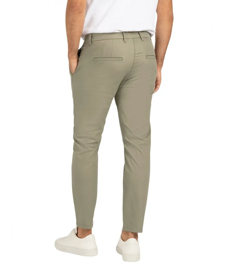 MAC Griffin Hose aus Twill in grüner Tea Färbung