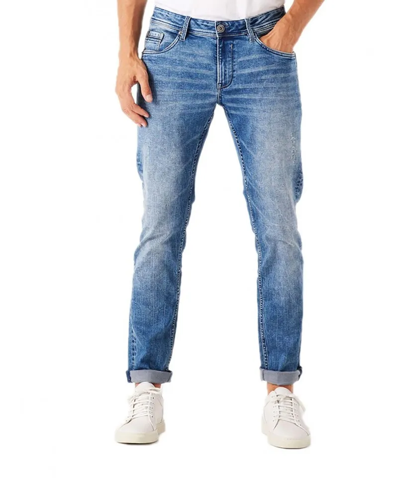 Garcia Savio Jeans Slim Fit in mittelblauem Used