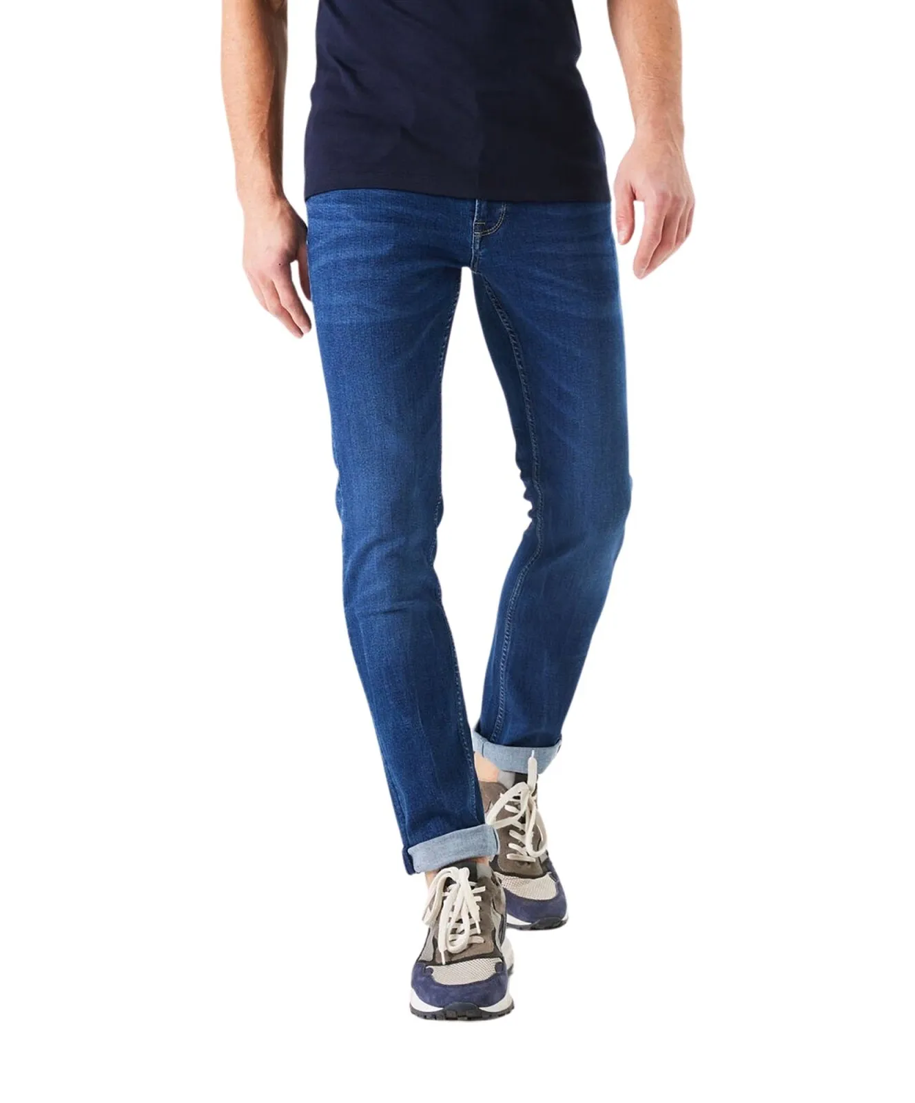 Garcia Savio Jeans in blauer Waschung mit Slim fit