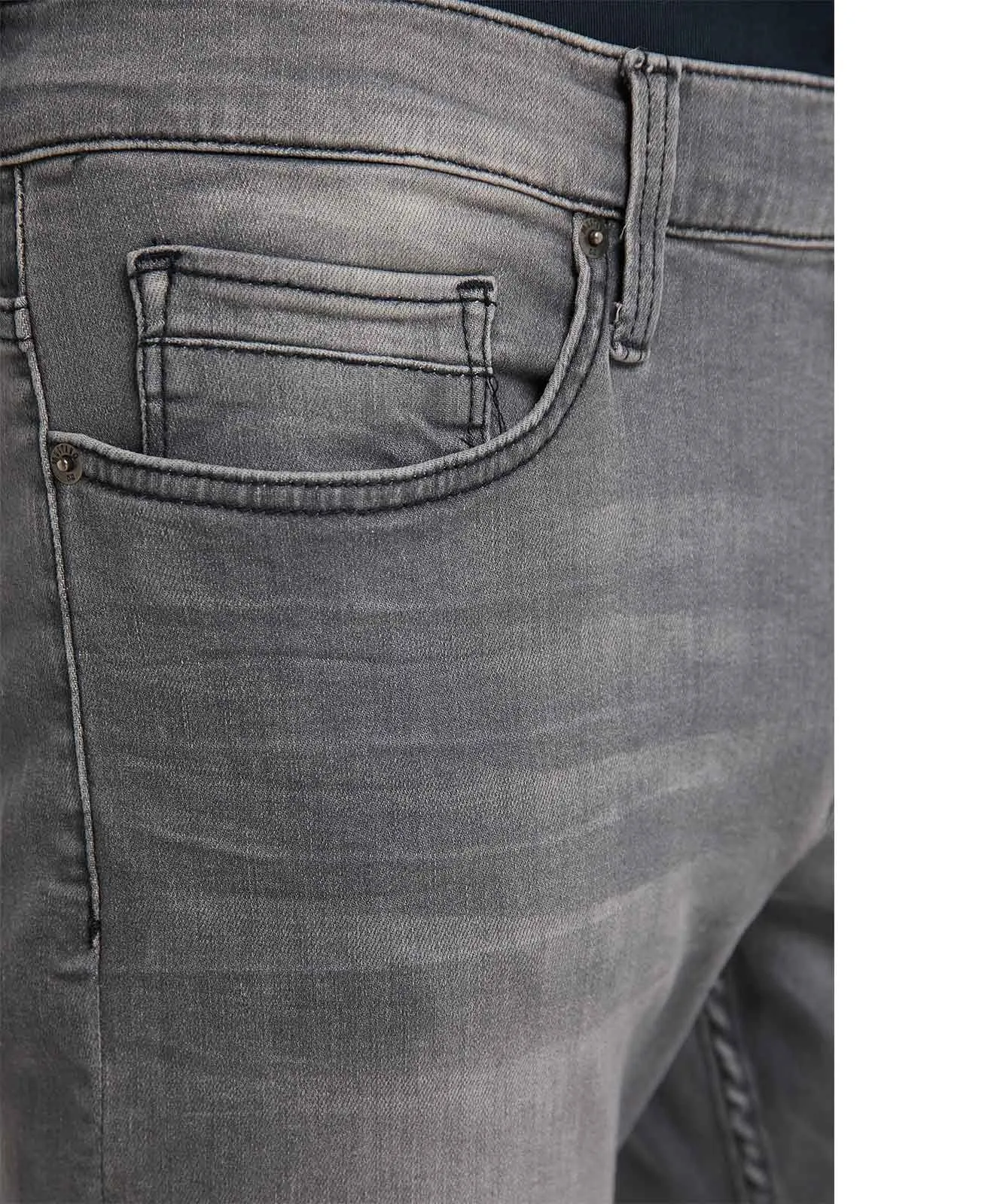 Mustang Jeans Slim Fit Vegas aus grauem Used-Denim